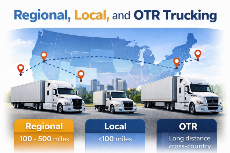 What is Difference Between Regional, Local, and OTR Trucking