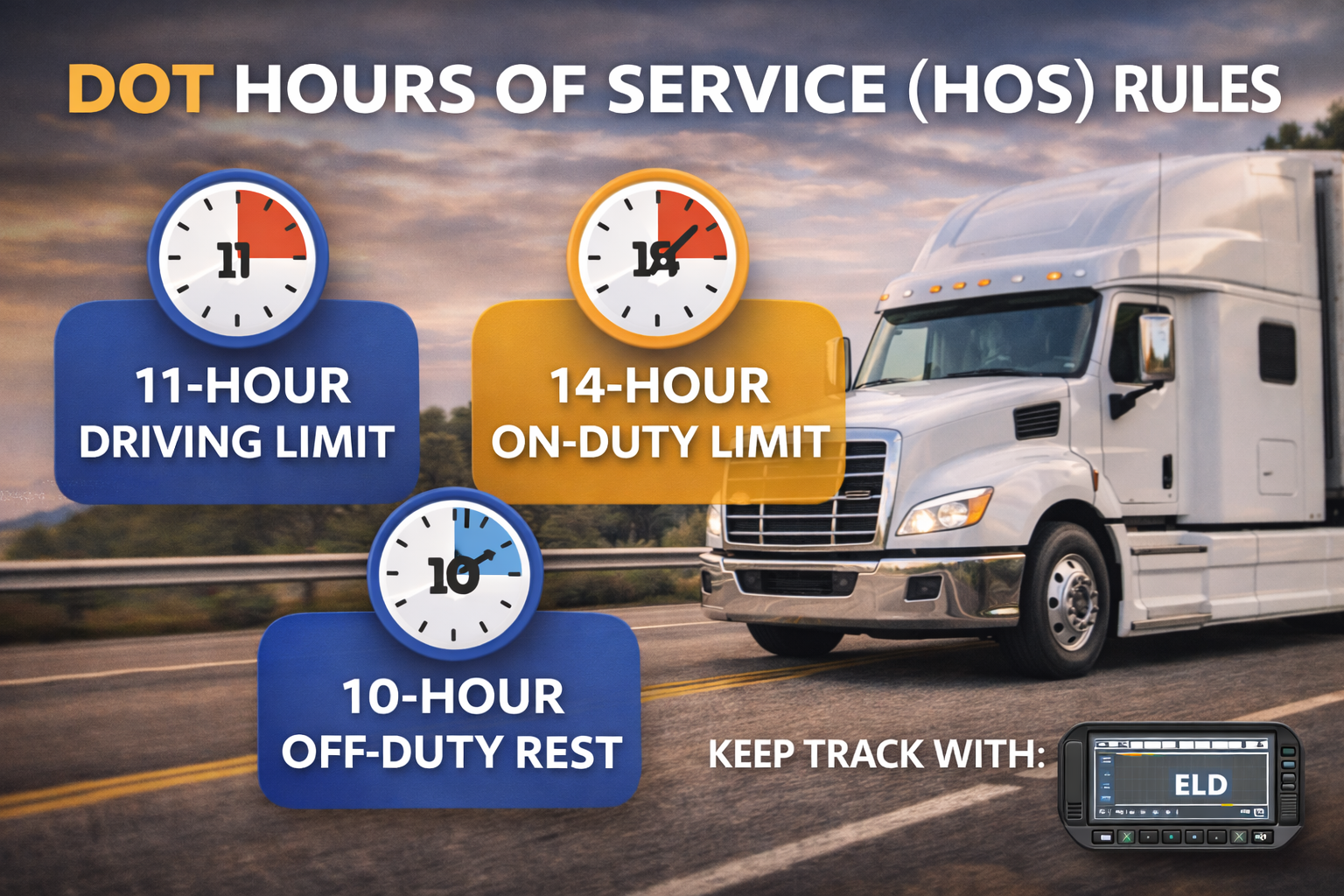 DOT Hours of Service (HOS) Rules: A Guide for Truck Drivers | Logity ...